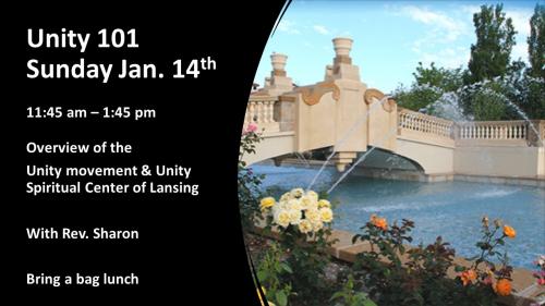 Unity 101 | Unity Spiritual Center of Lansing